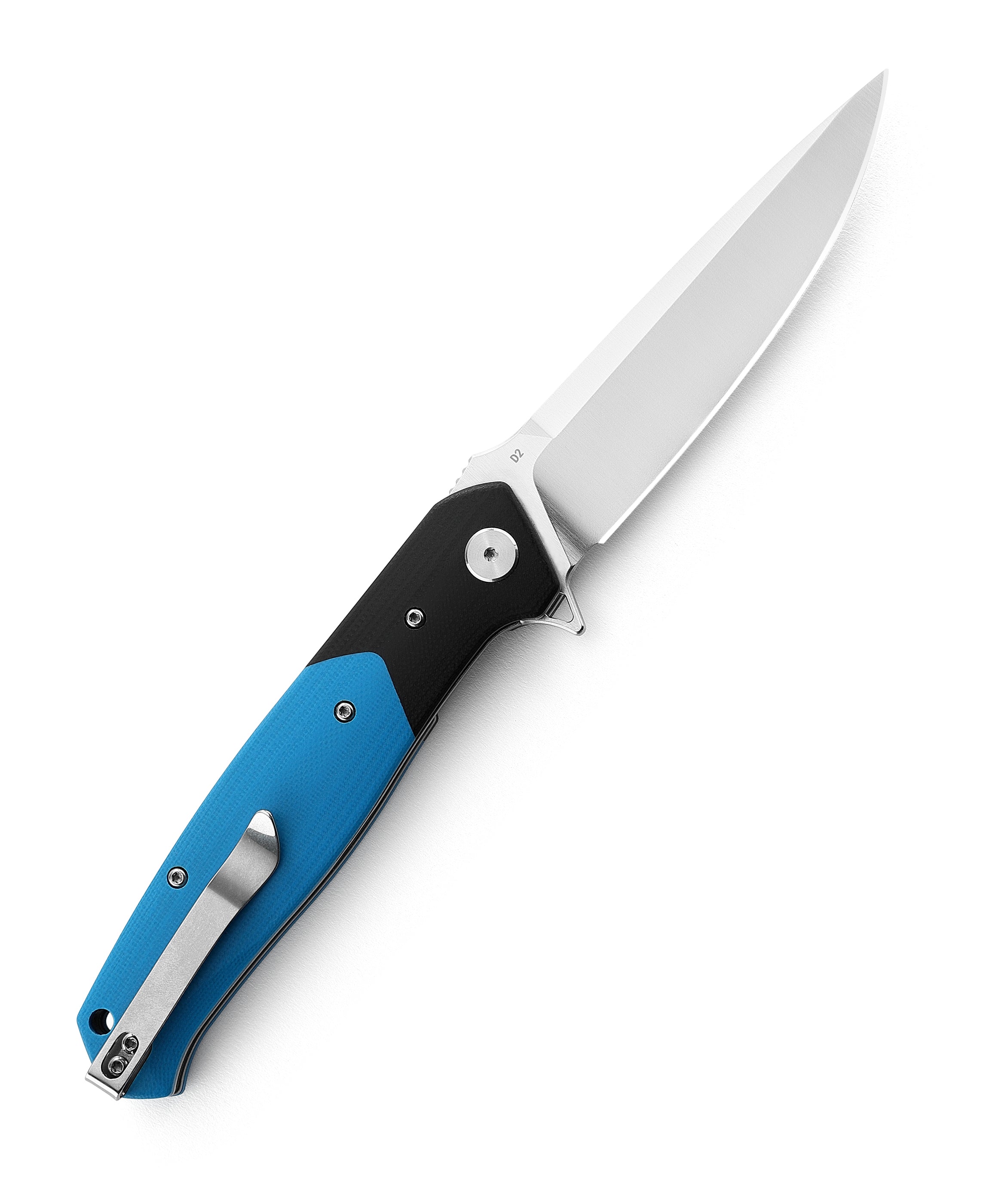 BESTECH SWORDFISH BG03D Black and blue G10 Handle 3.94" D2 Blade ...