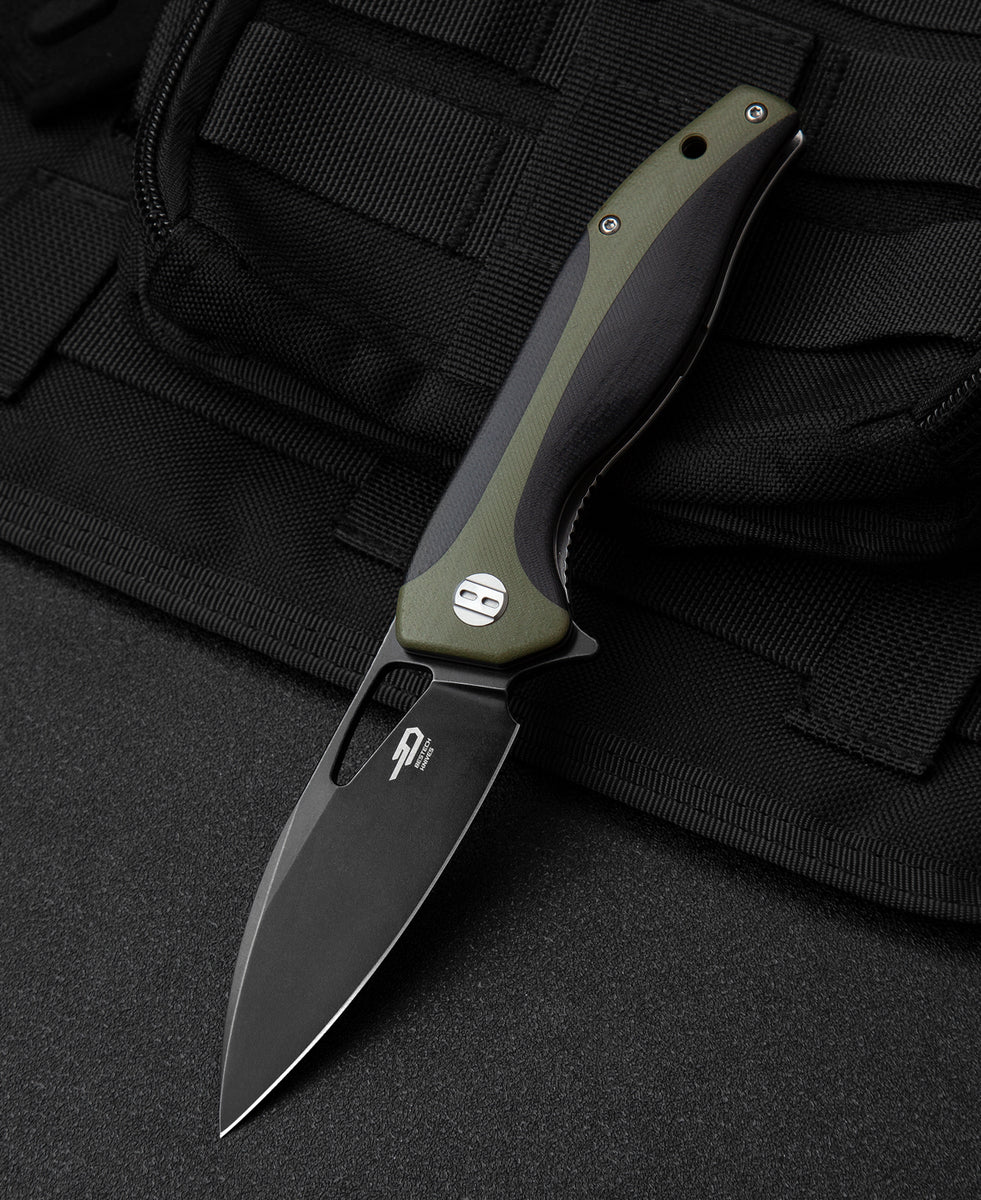 BESTECH KOMODO G10 Handle: 3.35" D2 Blade BG26D– Bestech Knives