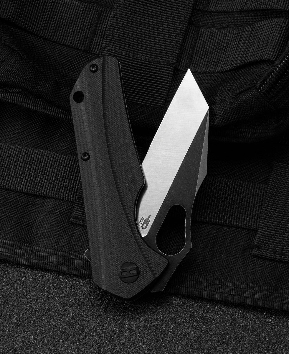 BESTECH OPERATOR Black G10 Handle: 3.47" D2 Blade BG36A– Bestech Knives