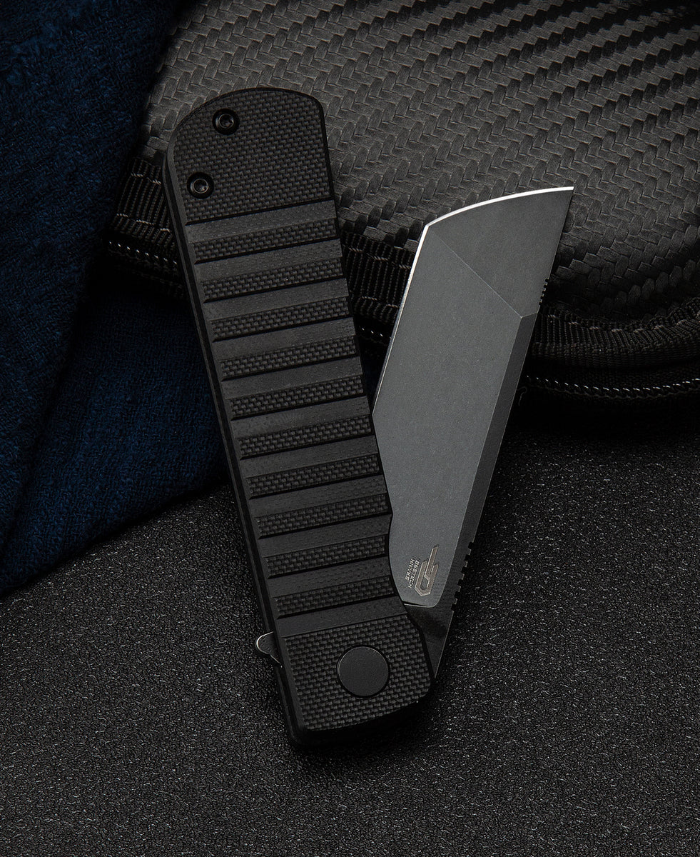 BESTECH TITAN Black G10 Handle: 2.96" D2 Blade BG49A-5– Bestech Knives