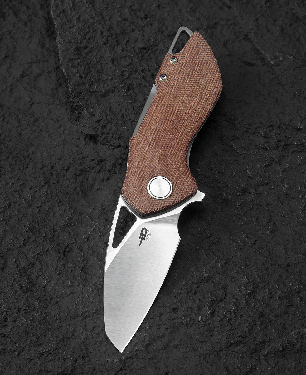 BESTECH RIVERSTONE BL03E Canvas Micarta Handle 2.45" 154CM Blade ...