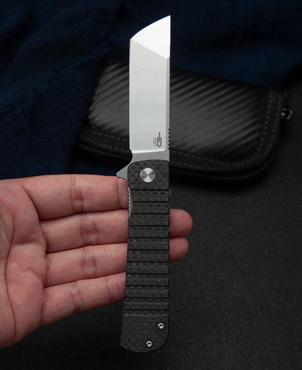 BESTECH TITAN Carbon Fiber Handle: 2.96" 154CM Blade BL04A– Bestech Knives